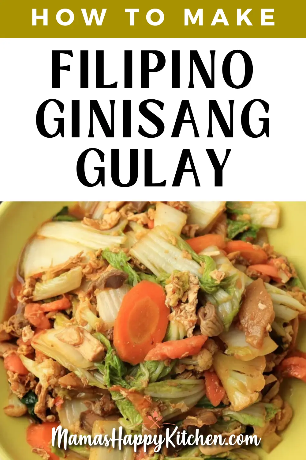Filipino Ginisang Gulay