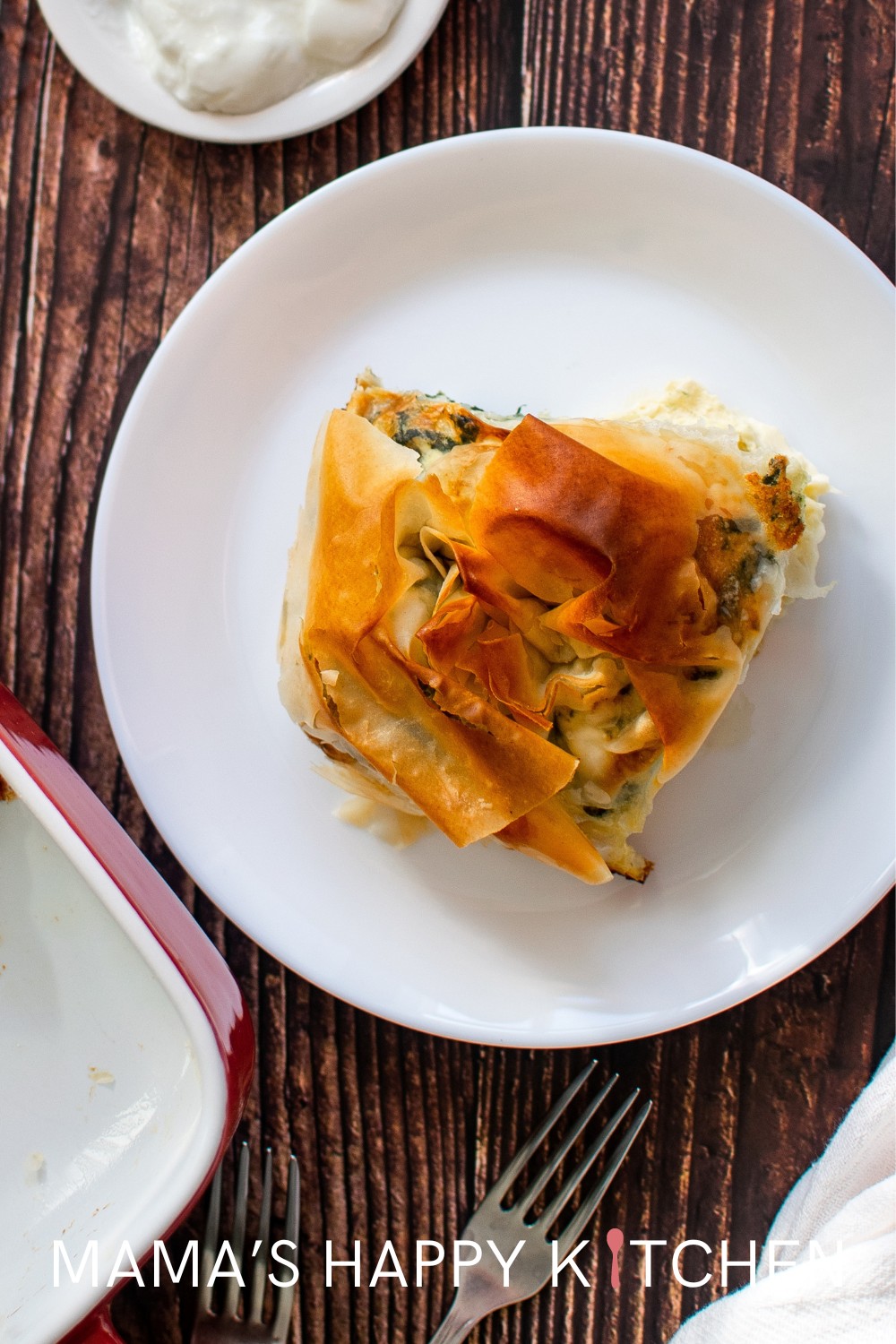 Greek Spinach Feta Filo Pie (Spanakopita Recipe)