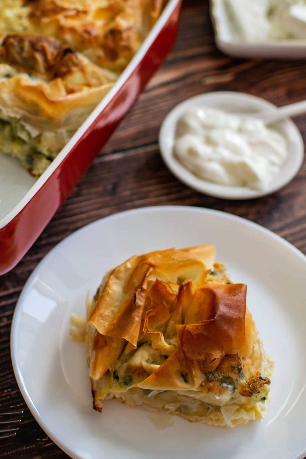 Greek Spinach Feta Filo Pie (Spanakopita Recipe)